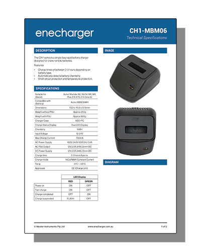 Enecharger CH1-MBM06 AC & DC Input Charger & Adaptor Plate for Autec ...