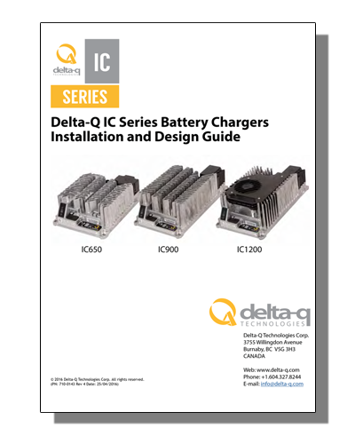 Delta-Q DQIC1200-24/50CAN 941-0008 24V 50A Delta-Q IC1200 Series IP66 ...