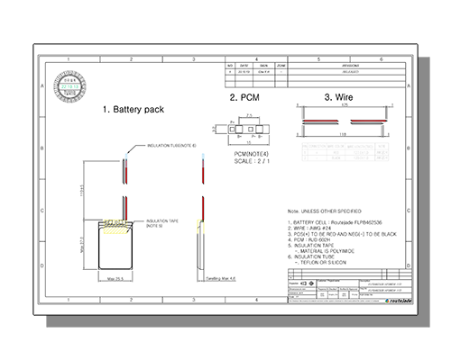 Routejade FLPB462536-HP9W24-110 - Routejade Lithium Ion Polymer cell ...