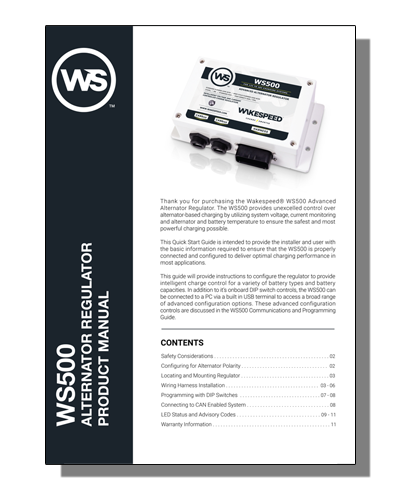 Wakespeed WS500 Wakespeed Advanced Alternator Regulator with CAN-Bus