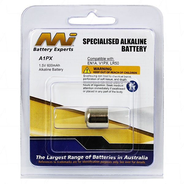 Unicell A1PX-BP1 - Unicell 1.5V Alkaline Battery replaces EN1A, EPX1, H ...