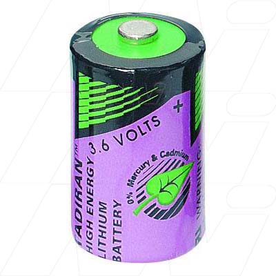 Tadiran TL-2150/S - TL-2150/S 1/2AA size Tadiran Lithium 3.6V Thionyl ...