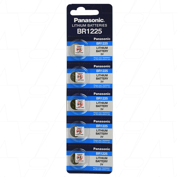 Panasonic BR1225-BP5(P) - Consumer Lithium Battery,Coin Cell