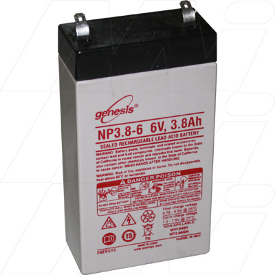 Genesis NP3.8-6 - NP3.8-6 Genesis sealed lead acid battery replaces ...