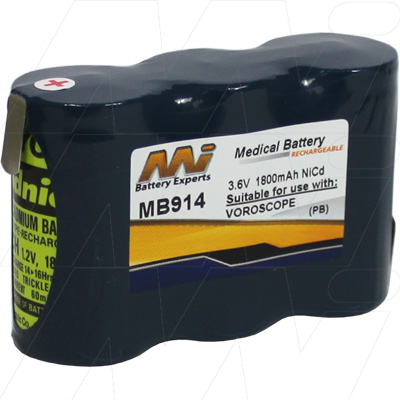 MI Battery Experts MB914 - Medical Battery suitable for Voroscope