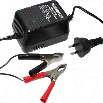 Powertech MB3518 - 2V, 6V or 12V 600mA 2 stage SLA Charger