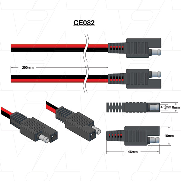 Enepower CE082 - Quick Disconnect Constar SAE Trail Harness 2 PIN