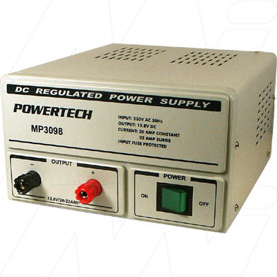 Powertech MP3098 Power Supply 240VAC to 13.8VDC 20A