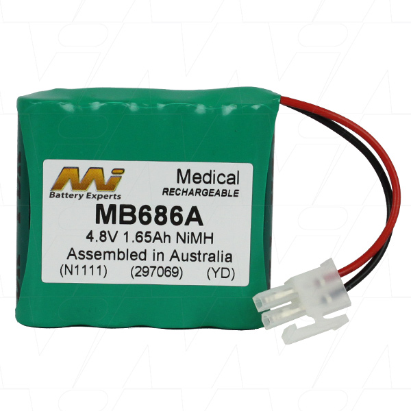 MI Battery Experts MB686A - Medical Battery for for Omron HEM-907 Blood ...