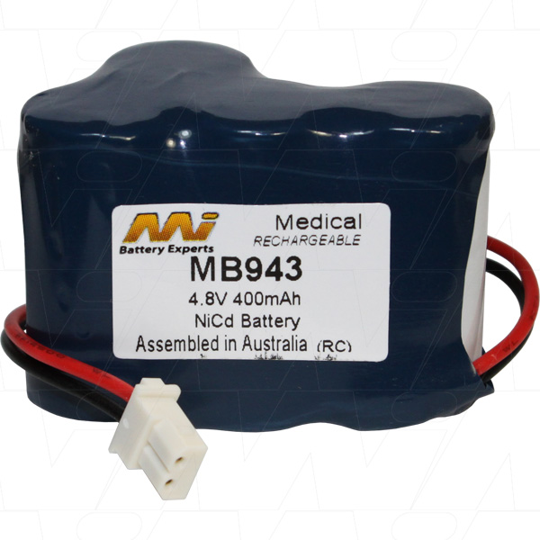 MI Battery Experts MB943 - MI Battery Experts 4.8V Baby Monitor Battery