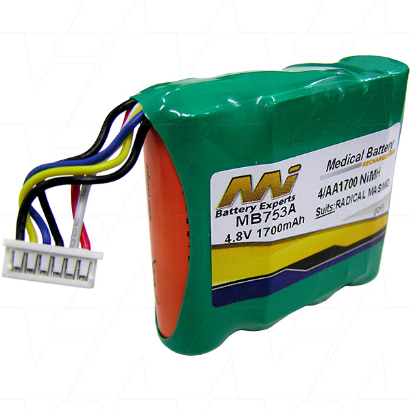 MI Battery Experts MB753A - Medical battery suit. for Masimo Radical 7 ...