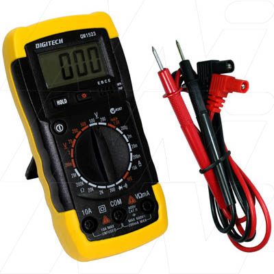 Digitech QM1523 - Data Hold Digital Multimeter (DMM) with Backlight