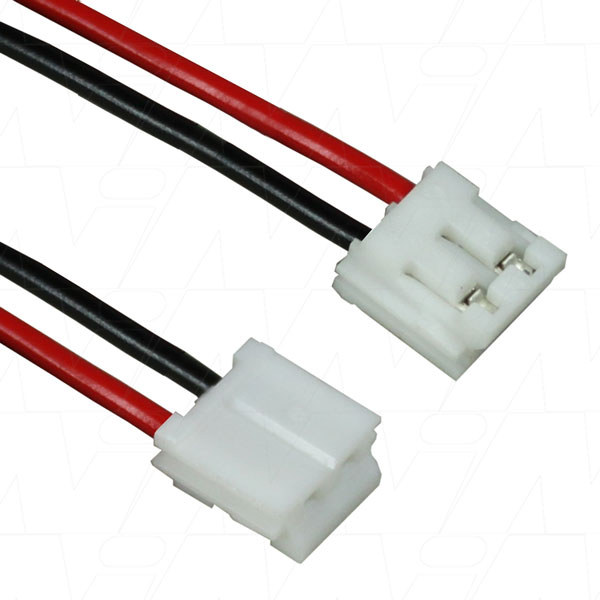 Enepower CE-CEXT - JST EHR-2 Connector 150mm Black and Red Leads, Strip & Tin