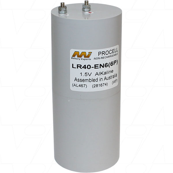 MI Battery Experts LR40-EN6 - High Capacity Alkaline Battery