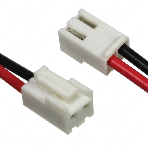 CE-VHR-2N - JST VHR-2N Male 2-PIN AWG20 with 500mm Red and Black leads