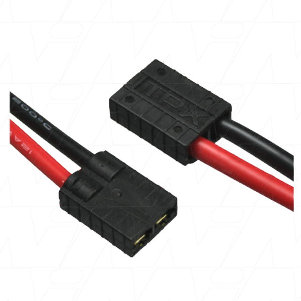 Enepower CE-TRXS-F High Current Traxxas Type Female Connector, Leads RED & BLACK=170mm 12AWG