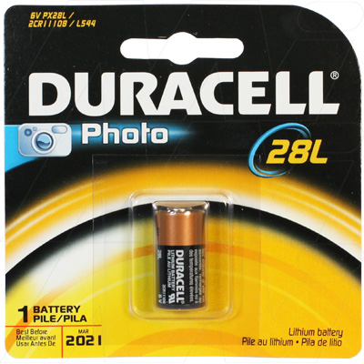 Duracell PX28L - PX28L Duracell Lithium Photo Battery replaces 2CR1/3N ...
