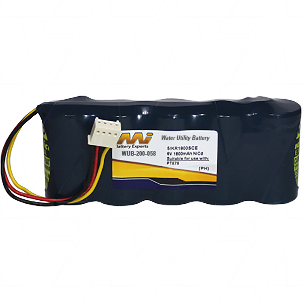 MI Battery Experts WUB-200-058 Batt suit. for GE TransPort PT878 Flowmeter