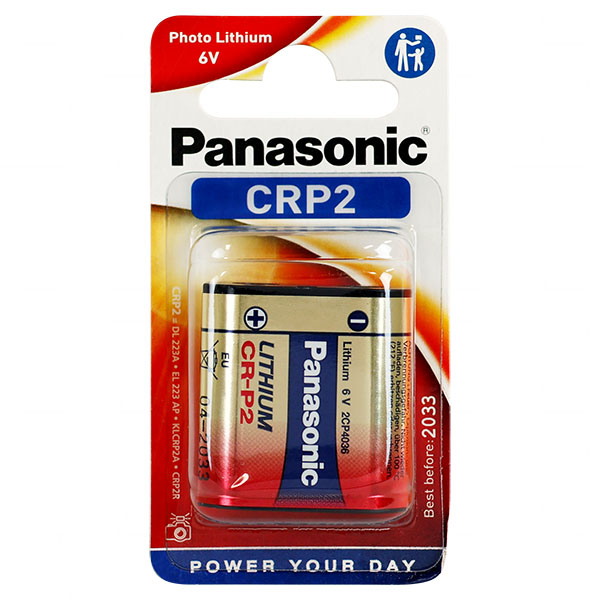 Panasonic CR-P2-BP1 - Panasonic CR-P2 Lithium Battery replaces CRP2 ...