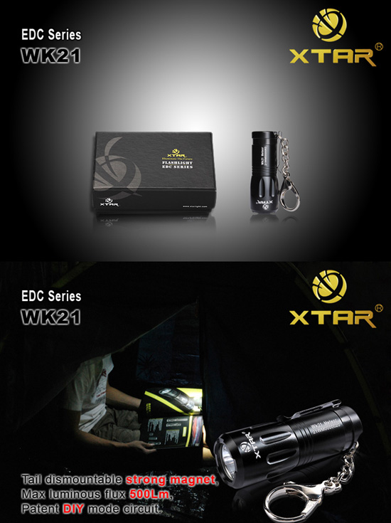 XTAR WK21 - XTAR WK21 LED professional flashlight 500 lumens