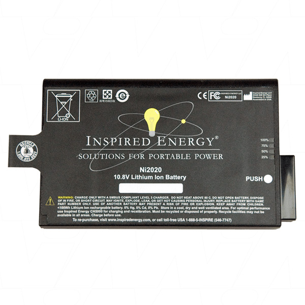 Inspired Energy Ni2020ED29 Smart Medical Battery suitable for Philips