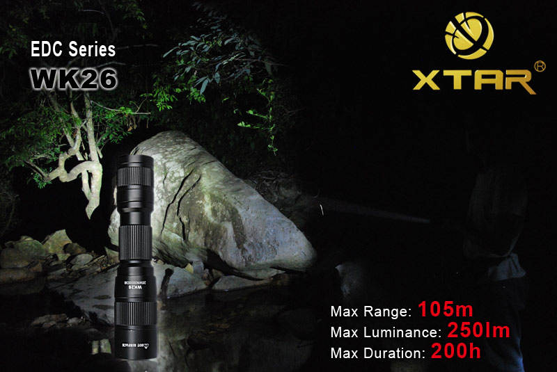 XTAR WK26 - XTAR WK26 LED professional flashlight 250 lumens with ...