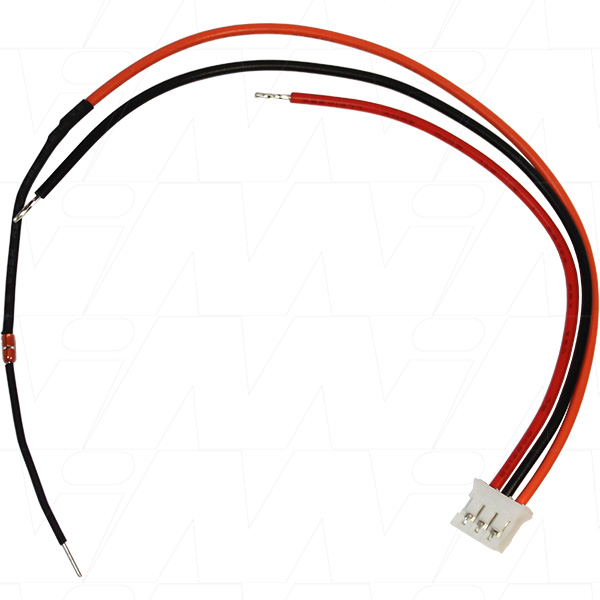 Enepower CE022B - JST Type PHR-3, 24AWG, Pin 1 Red=80mm, Pin 2 Black=125mm, Pin 3 Orange=125mm c ...