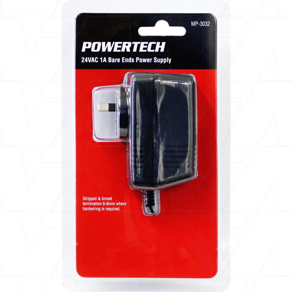 Powertech MP3032 - Power Supply 24VAC 1A UNREGULATED