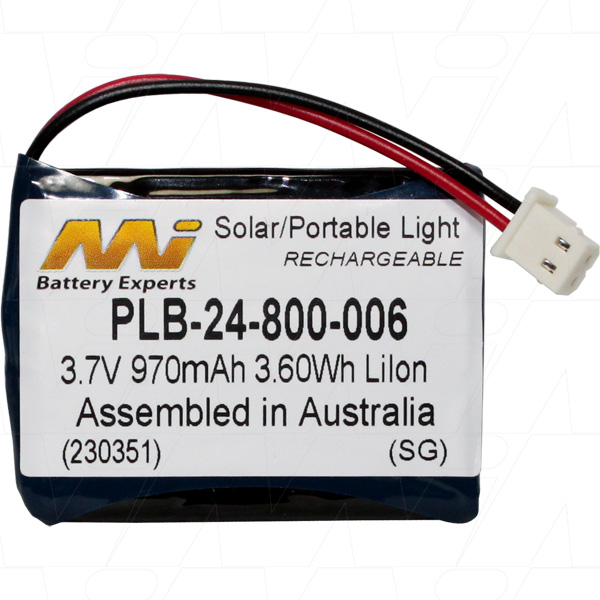 MI Battery Experts PLB-24-800-006 - Battery for Solar LED Light