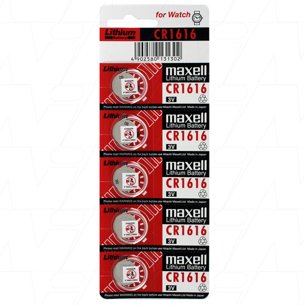 CR1616-BP5(M) - CR1616 Consumer Lithium Battery Coin Cell