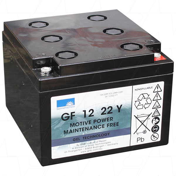Sonnenschein GF12022YT 12V 24Ah Sonnenschein Gel type Dedicated Cyclic ...