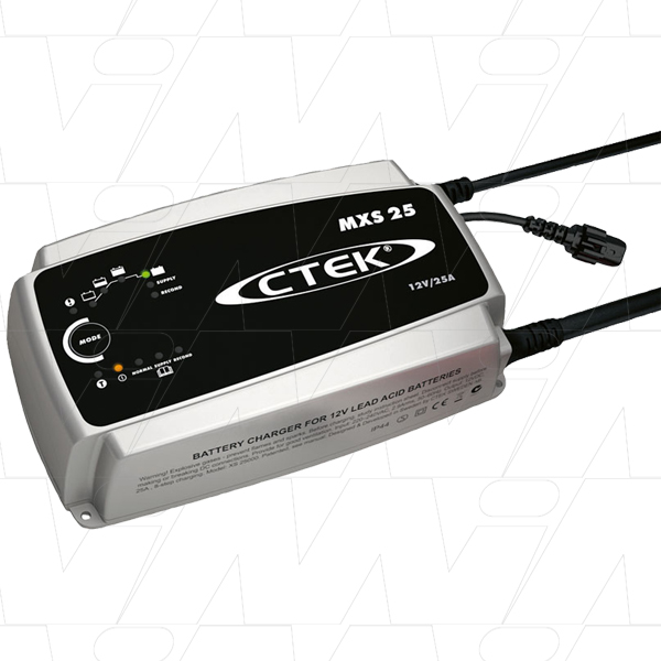 CTEK MXS25 - CTEK 25A automatic 8-step charger for 12V batteries from ...