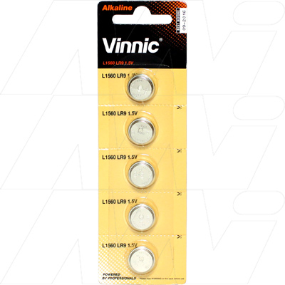 Vinnic L1560-BP5 - L1560 Vinnic 1.5V Alkaline Battery Replaces 625A ...