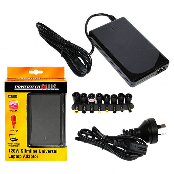 Powertech MP3329 - Powertech Slimline Universal Laptop Power Supply ...