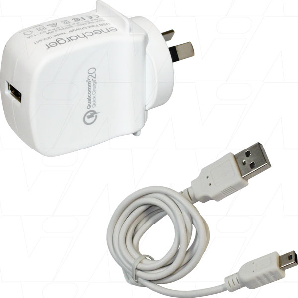Enecharger ACUSB-CDC-MINI - 100-240VAC Quick Charge Charger with Charge ...