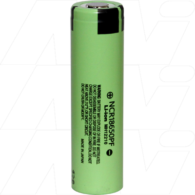 Panasonic NCR18650PF - NCR18650PF Panasonic Lithium Ion 2900mAh Medium Drain High Capacity ...