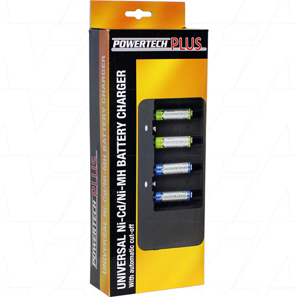 Powertech MB3514 - Powertech NiCd/NiMH Charger for AA, AAA, C, D & 9V ...