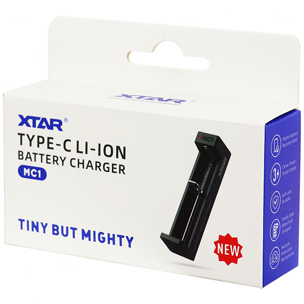 XTAR MC1 USB-C Input Automatic Single Channel Lithium Ion Charger