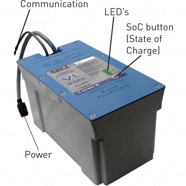 Saft 3841MFE0400 - Saft Super Phosphate LiFePO4 Rechargeable Battery