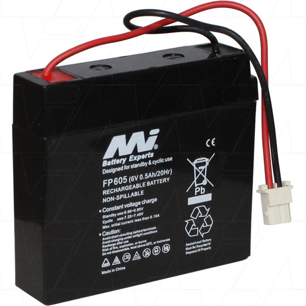 MI Battery Experts FP605 - FP605 Sealed lead acid battery replaces ...