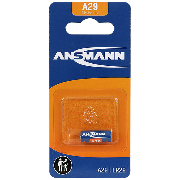 Ansmann A29-BP1(A) Ansmann 1510-0008 A29 9V Alkaline Battery Replaces ...