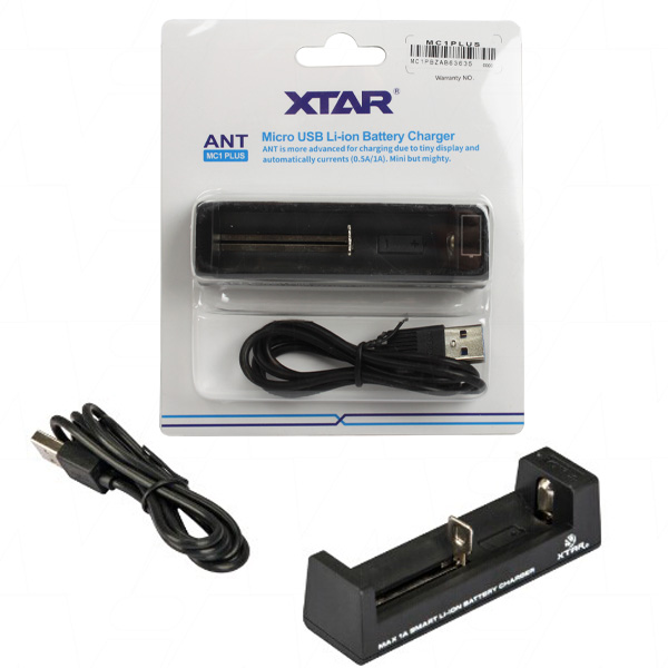 XTAR MC1 Plus - XTAR ANT USB Input Automatic Single Channel 1-cell ...