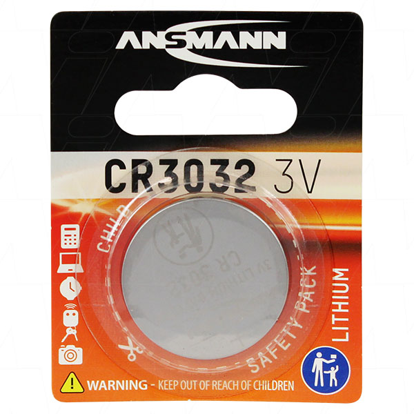 Ansmann CR3032-BP1(A) 1516-0013 Ansmann CR3032 Consumer Lithium Battery ...