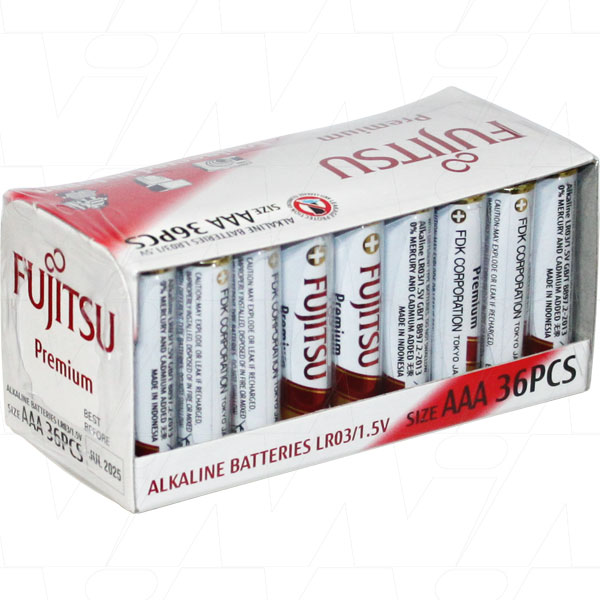 Fujitsu LR03(36M)FP - Premium LR03 AAA Alkaline Battery Bulk Pack