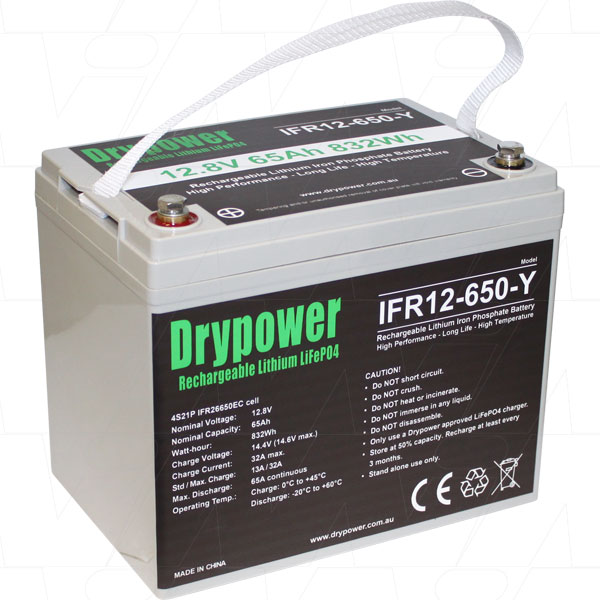 Drypower Drypower - Rechargeable Lithium Battery - IFR12-650-Y