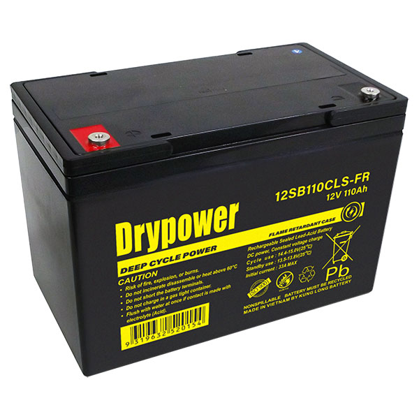 Drypower 12SB110CLS-FR - Drypower 12V 110Ah SLA AGM deep cycle power ...