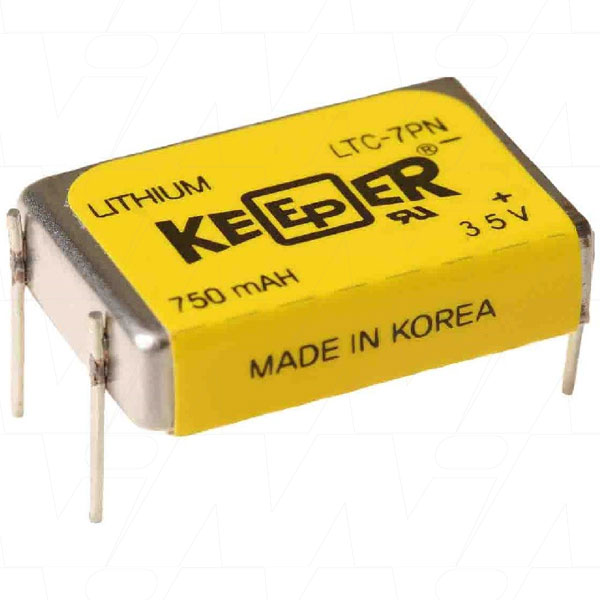 Eagle Picher LTC-7PN - Eagle Picher LTC-7PN 3.5V 750mAh Lithium Keeper ...