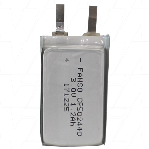 Fanso CP502440 - 3V 1200mAh Specialised Thin Cell Lithium Battery