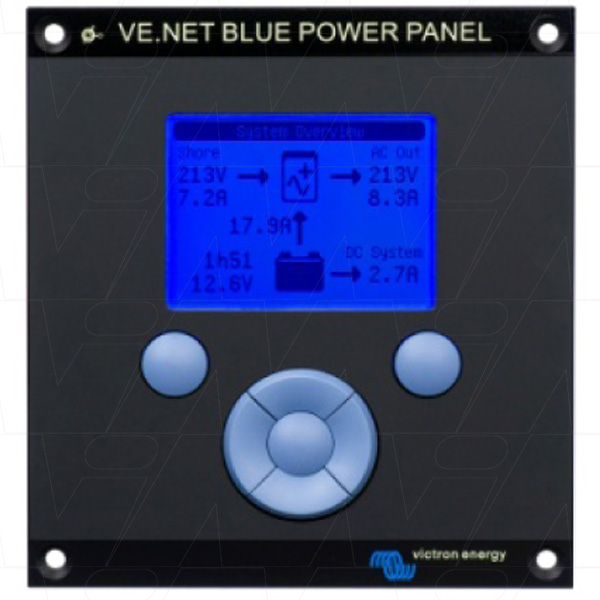 Victron Energy VE.Net BLUE POWER PANEL 2 - 9-70VDC Aluminium Control Panel