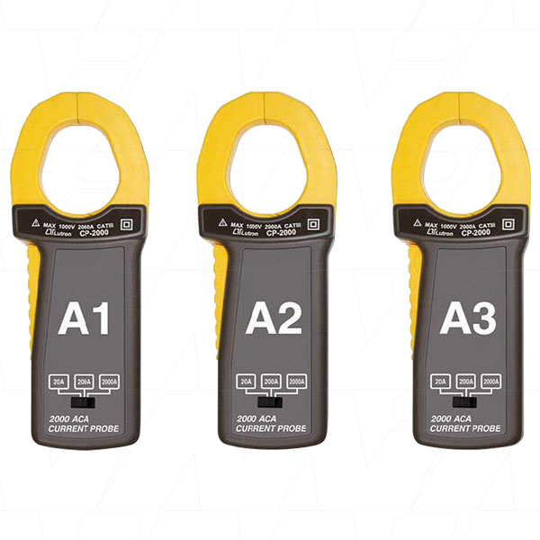 Lutron CP2000 - 2000A Current Probe for 3 Phase Power Analyser